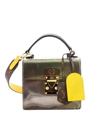 LOUIS VUITTON Spring Street Nm Handbag Monogram Vernis - Metallic