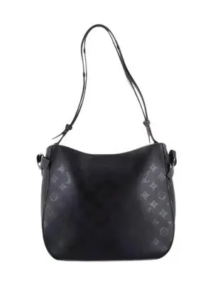 LOUIS VUITTON Very Monogram Leather Hobo Bag - Black
