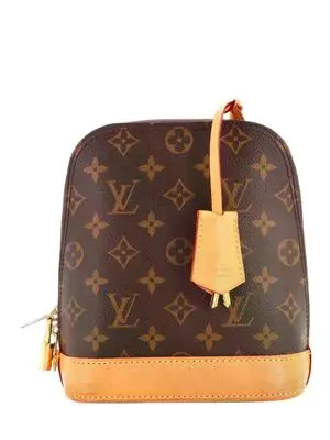 LOUIS VUITTON Alma Monogram Canvas Backpack - Brown