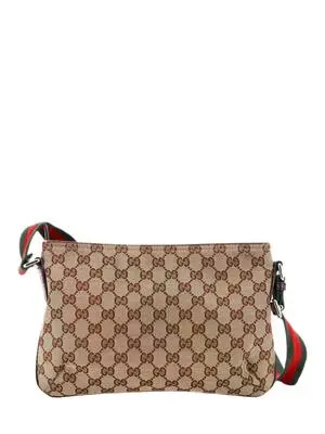 Gucci Gg Canvas Messenger Bag - Brown