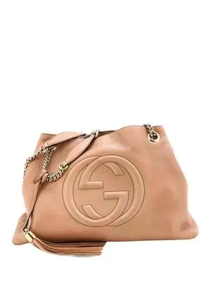 Gucci Soho Chain Strap Leather Medium Shoulder Bag - Neutrals