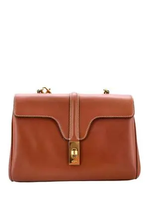 Celine Soft 16 Bag Smooth Calfskin Shoulder Bag - Brown