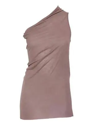 Rick Owens One-shoulder Draped Top - Neutrals