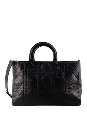 DIOR Ultra Matte Lady D-sire Bag Macrocannage Crinkled Calfskin Large Shoulder Bag