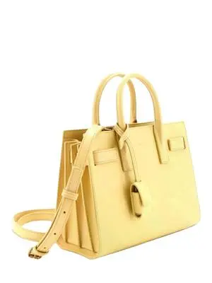 SAINT LAURENT Saint Laurent Sac De Jour Leather Nano Tote Bag
