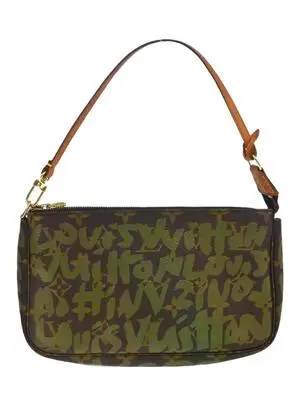 LOUIS VUITTON Graffiti Pochette Tote Bag - Brown