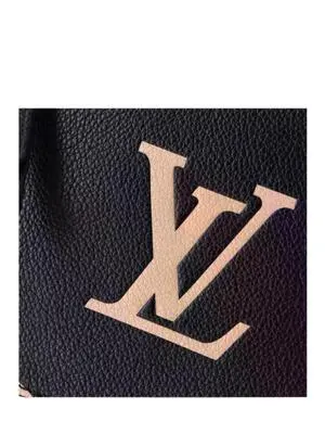 LOUIS VUITTON Pochette Metis Monogram Empreinte Giant Crossbody Bag - Black
