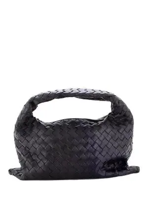 Bottega Veneta Hop Intrecciato Leather Small Hobo Bag - Brown