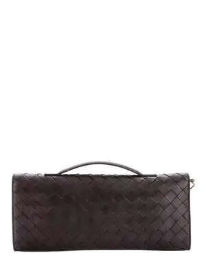 Bottega Veneta Andiamo Top Handle Clutch Bag - Brown