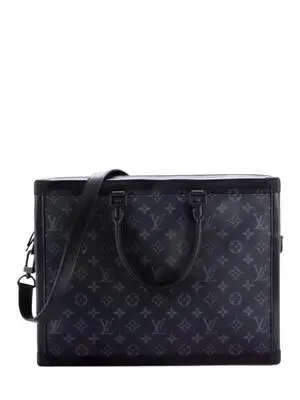 LOUIS VUITTON Soft Trunk Monogram Eclipse Canvas Briefcase - Black