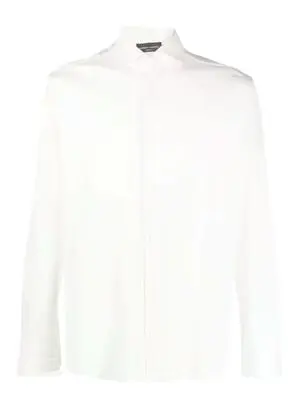 ROBERTO COLLINA Button-down Long-sleeve Shirt - White