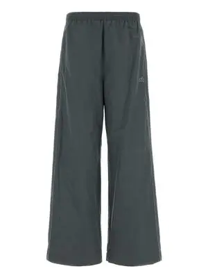 Balenciaga Dark Grey Cotton And Nylon Joggers - Gray