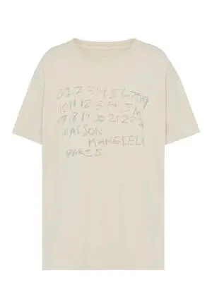 MAISON MARGIELA Numerical" Cotton T-shirt - Multicolor