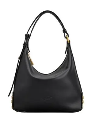 TOD'S TOD'S Metal Dots Leather Mini Bag Black
