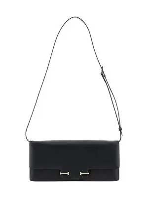 TOM FORD Grain Leather Shoulder Bag - Black