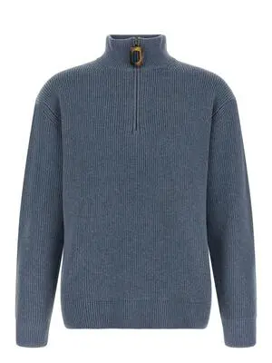 JW Anderson Half-zip Ribbed Sweater - Blue
