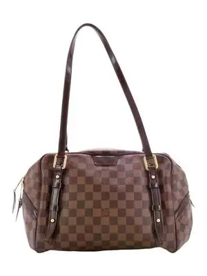 LOUIS VUITTON Rivington Damier Gm Satchel - Brown