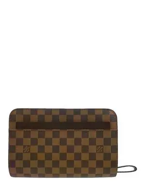 LOUIS VUITTON Damier Saint Louis Clutch Bag - Brown