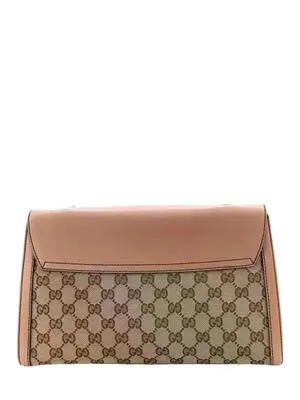 Gucci Gg Canvas And Leather Medium Shoulder Bag - Neutrals