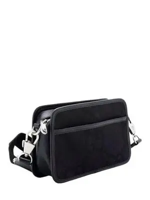 Gucci Jumbo Gg Canvas Mini Camera Bag - Black