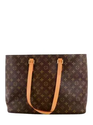 LOUIS VUITTON Louis Vuitton Monogram Canvas Tote Bag Brown
