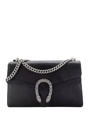 Gucci Dionysus Leather Medium Shoulder Bag - Black