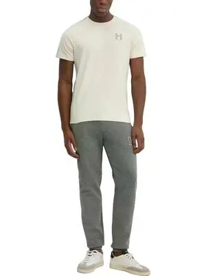 HACKETT LONDON Embroidered-logo Cotton T-shirt - Neutrals