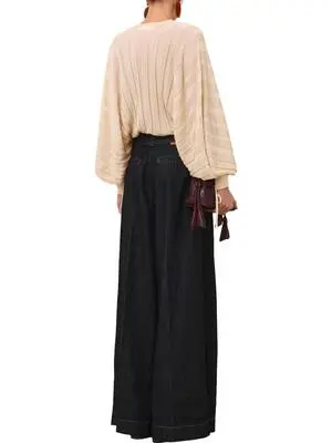 Zimmermann Valiant Drawn Sweater - Cream