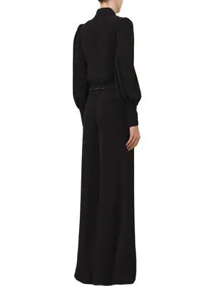Zimmermann Utility Blouse With Removable Necktie - Black