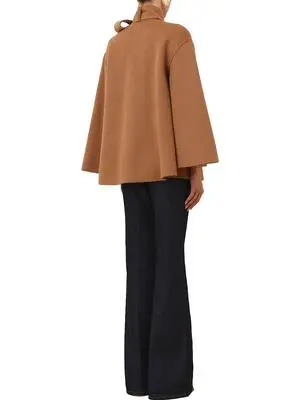 Zimmermann Valiant Pussybow Coat - Camel