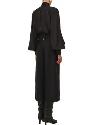 Zimmermann Valiant Wool-silk Blend Culottes - Black