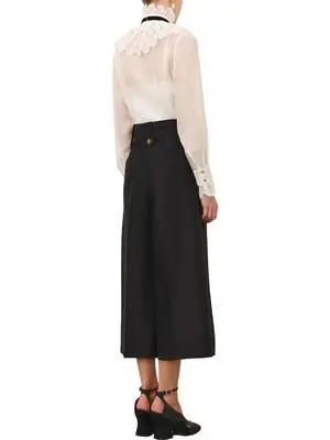 Zimmermann Valiant Tuxedo Blouse - Ivory