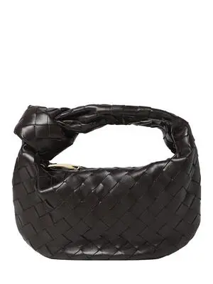 Bottega Veneta Mini Jodie Bag In Woven Nappa - Cocoa