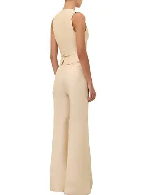 Zimmermann Valiant Cropped Waistcoat - Cream