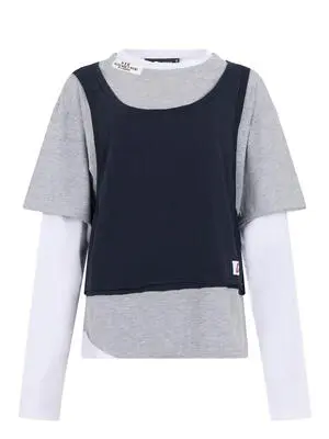 Dsquared2 Layered Raw-edge Pullover - Black