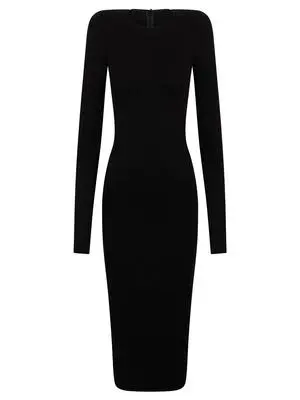 Dsquared2 Après Ski Long Sleeve Jersey Dress - Black