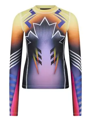 Dsquared2 Skiers Printed Long Sleeve T-shirt - Black