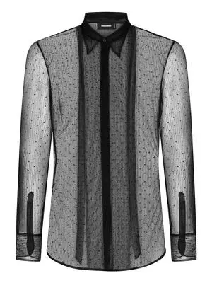 DSQUARED2 Evening See Through Bow Shirt