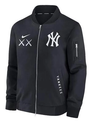 KAWS X Nike Mlb New York Yankees Bomber Jacket - Black