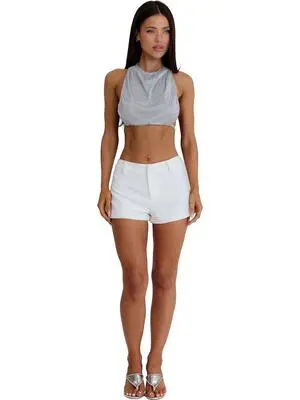 OUTCAST Heidy Tailored Mini Shorts - White