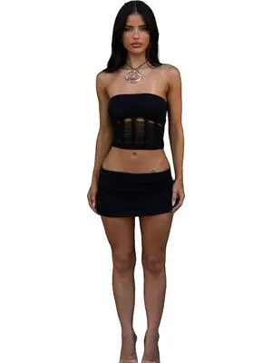 OUTCAST Alva Mini Skirt - Black