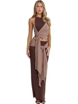 OUTCAST Nerina Halter Neck Top
