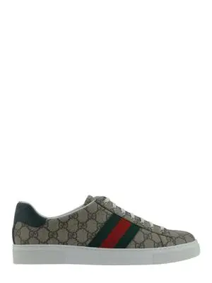Gucci Gg Supreme Canvas Sneakers - Beige