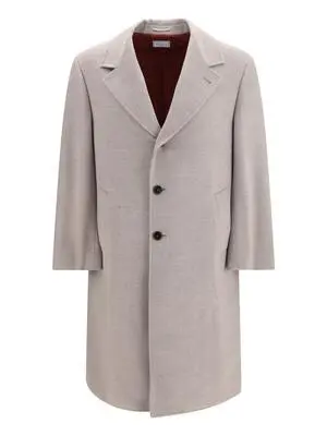 Brunello Cucinelli Virgin Wool Coat - Beige