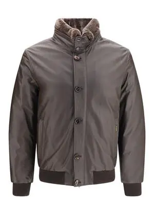 MOORER Cleros P1 Shearling Down Jacket - Brown