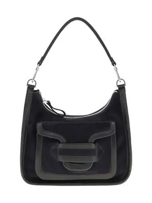 Pierre Hardy Alpha Day Miss Leather Shoulder Bag - Black