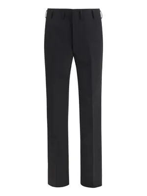 Prada Tailored Wide Leg Trousers - Black