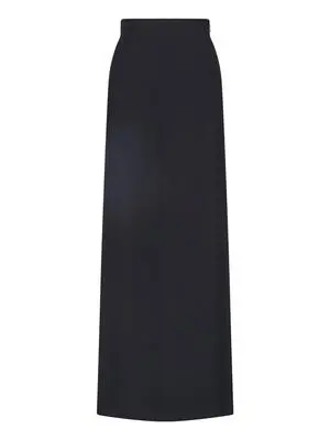 MAISON MARGIELA Virgin Wool Maxi Skirt - Black