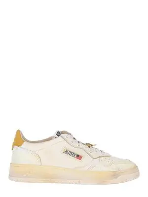 AUTRY Medalist Super Vintage Low-top Sneakers - Cream