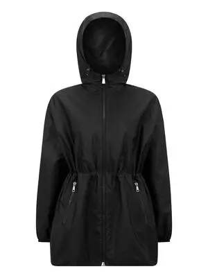 Moncler Hooded Drawstring Jacket - Black